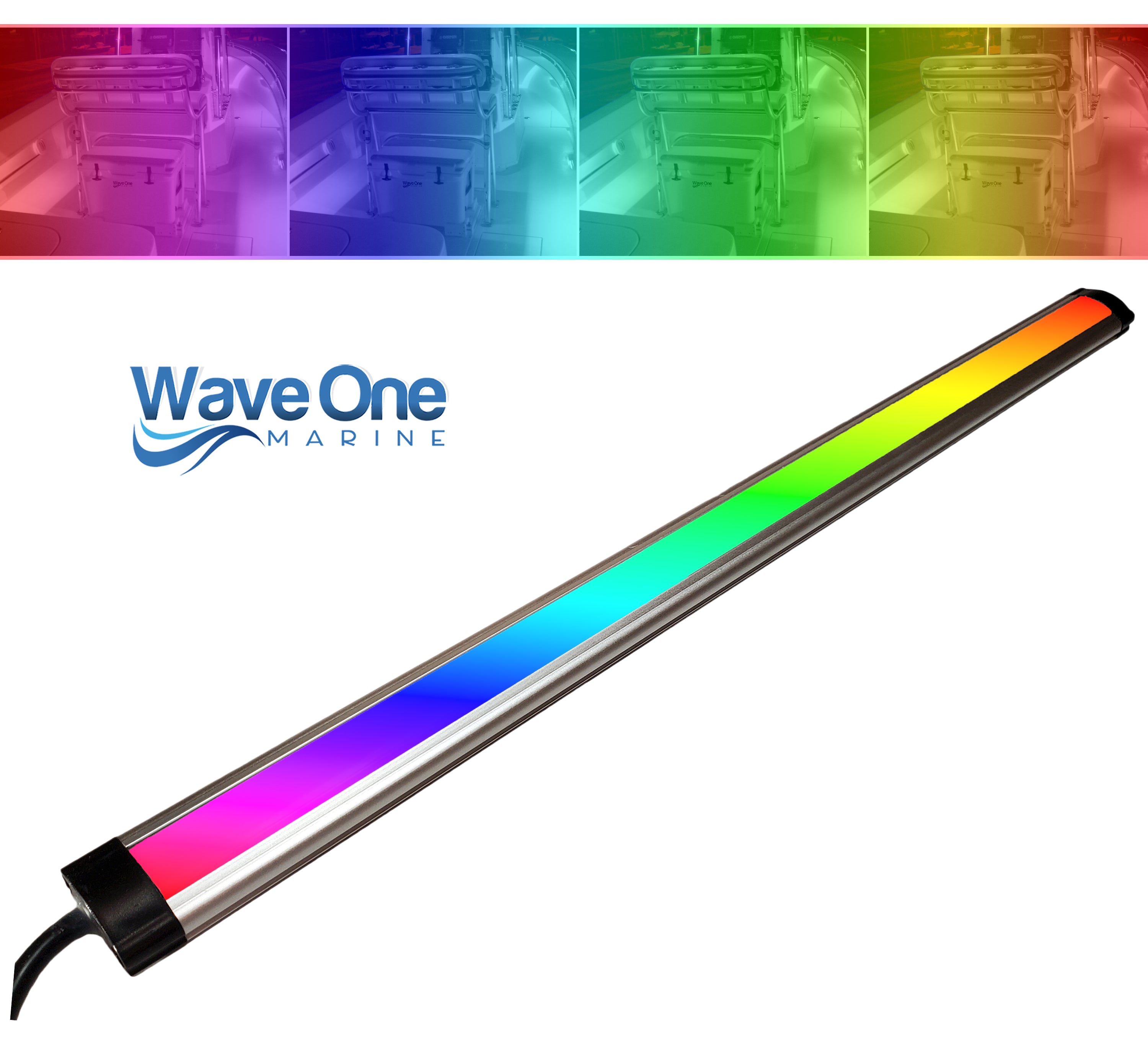 Spectrum RGBW Rigid Light | Internal Driver LED Waterproof Boat Accent ...